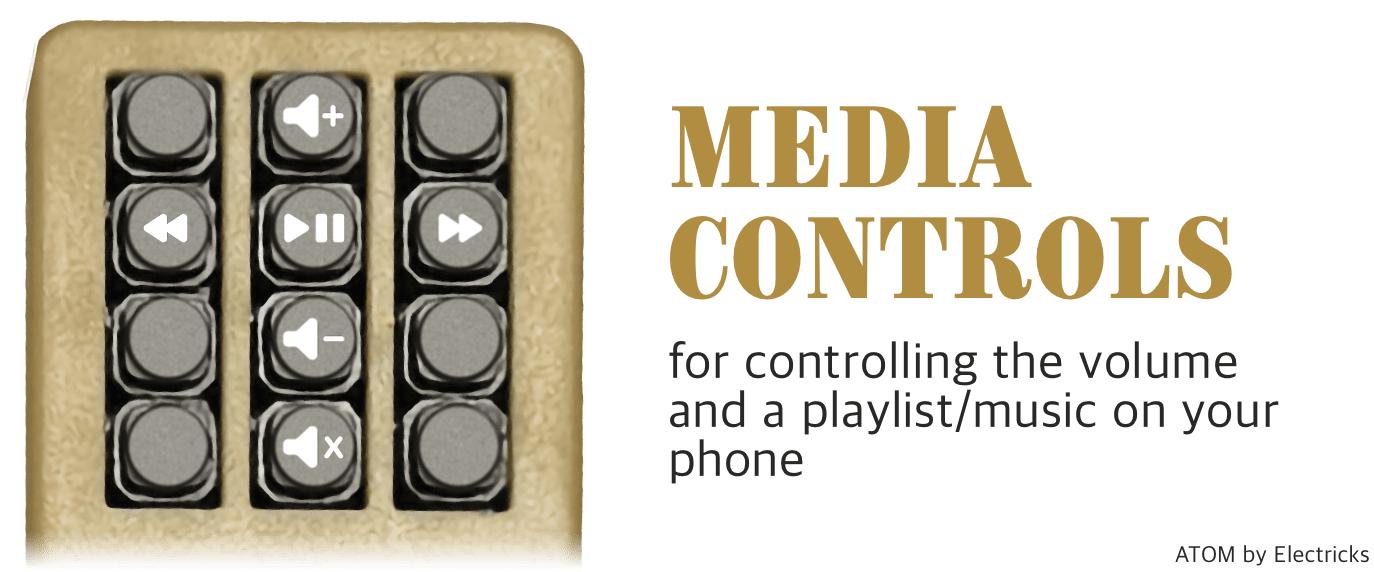 Media Controls • Atom 2 Smart Remote • Electricks Magic Shop
